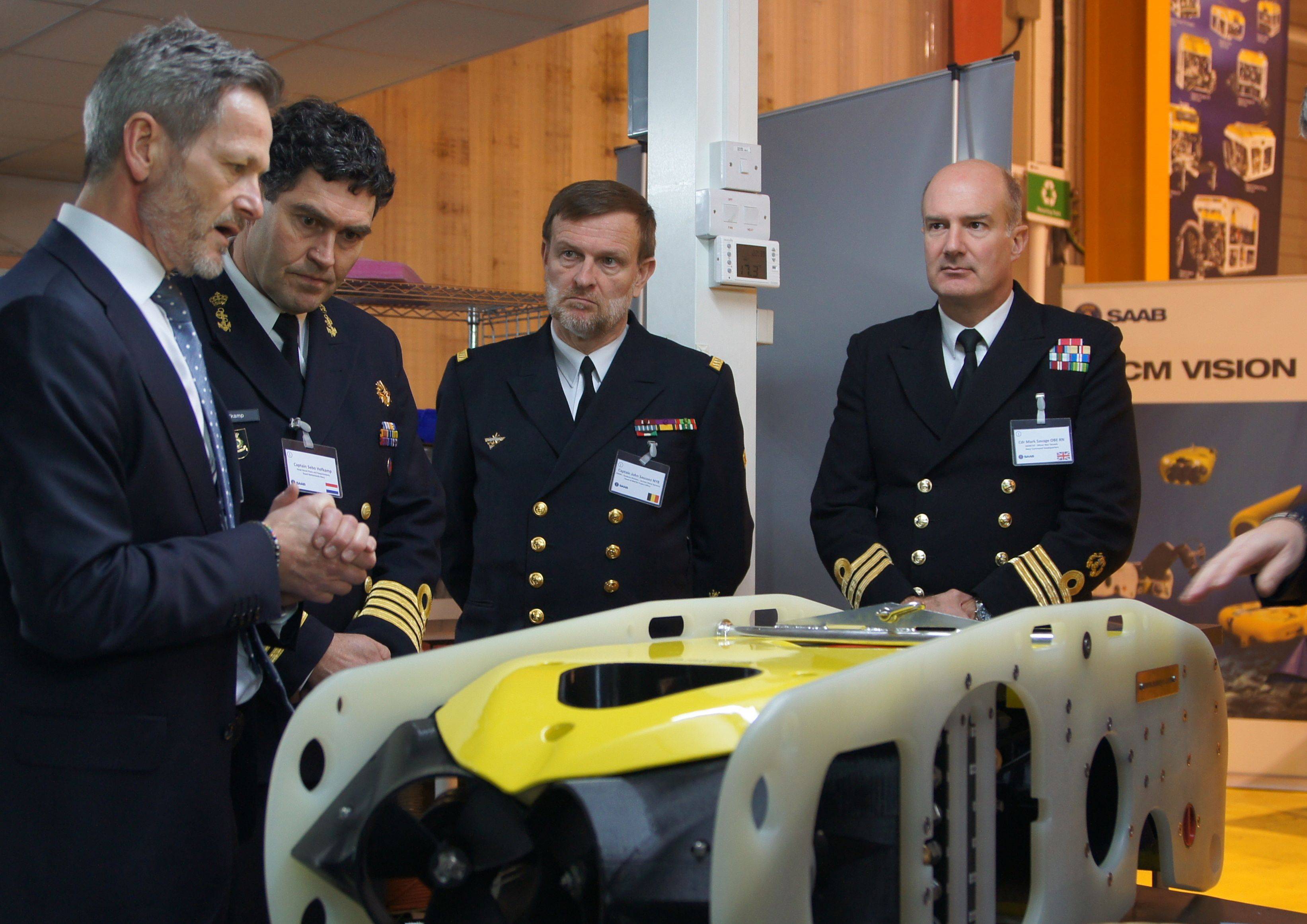 Maritime Mine Threat Experts Visit Saab Seaeye