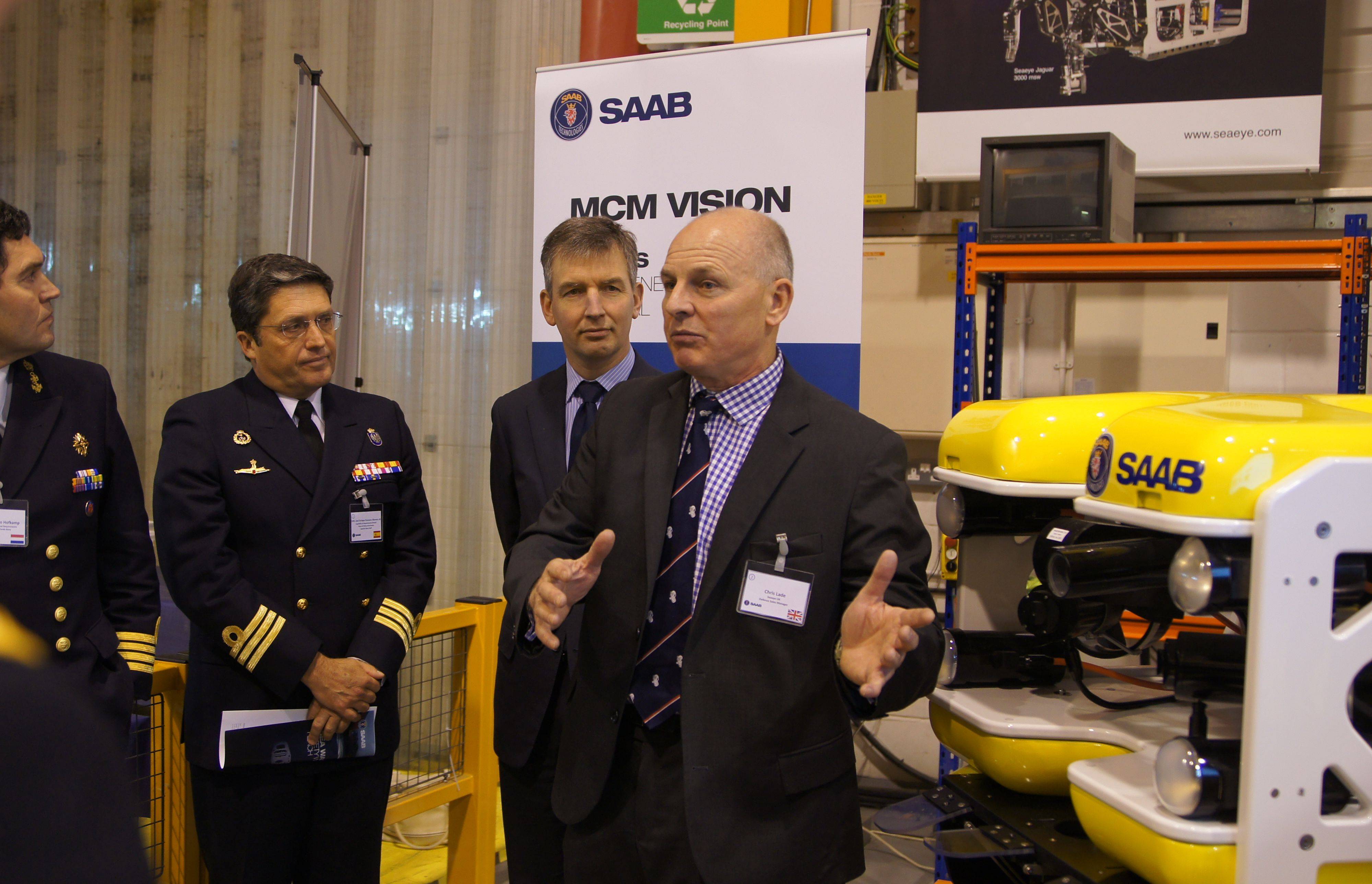 Maritime Mine Threat Experts Visit Saab Seaeye