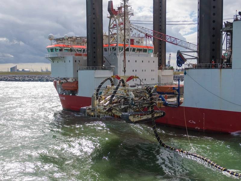 Van Oord Deploys Giant Trencher To Bury Offshore Wind