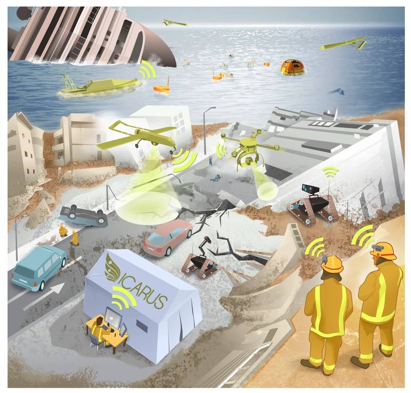 Floating, Flying Robots To Assist S&R.Operations