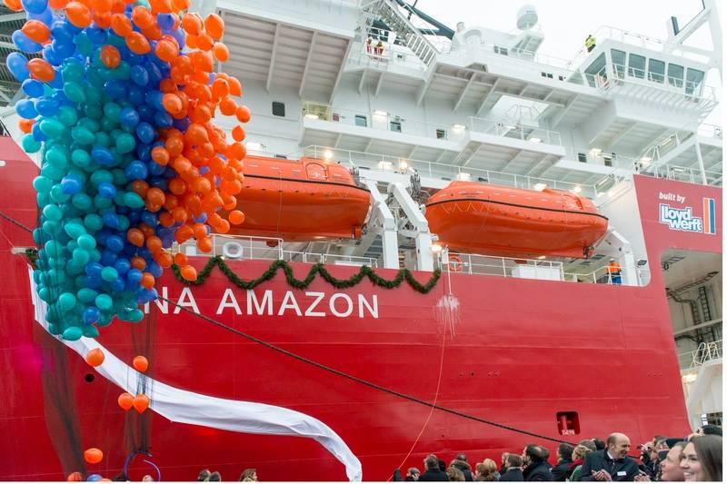 Ceona Christens Flagship Pipelay Vessel