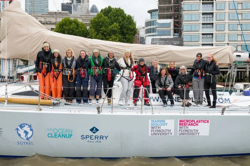 All-Women Yacht Crew Conducts Scientific Sampling On