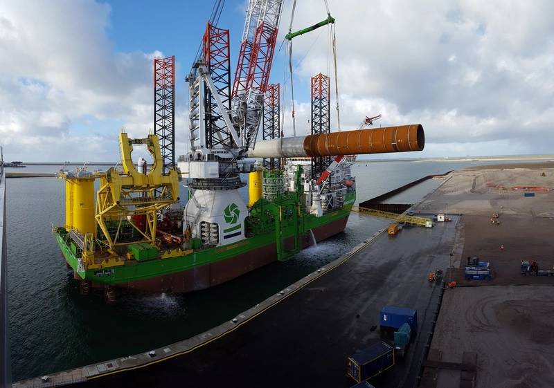 First Monopile Loaded At Sif’S Maasvlakte 2 Location