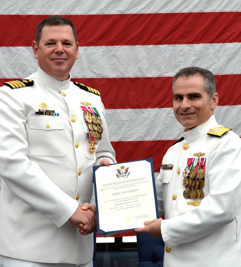 Captain Van Gurley Retires From Naval Oceanography